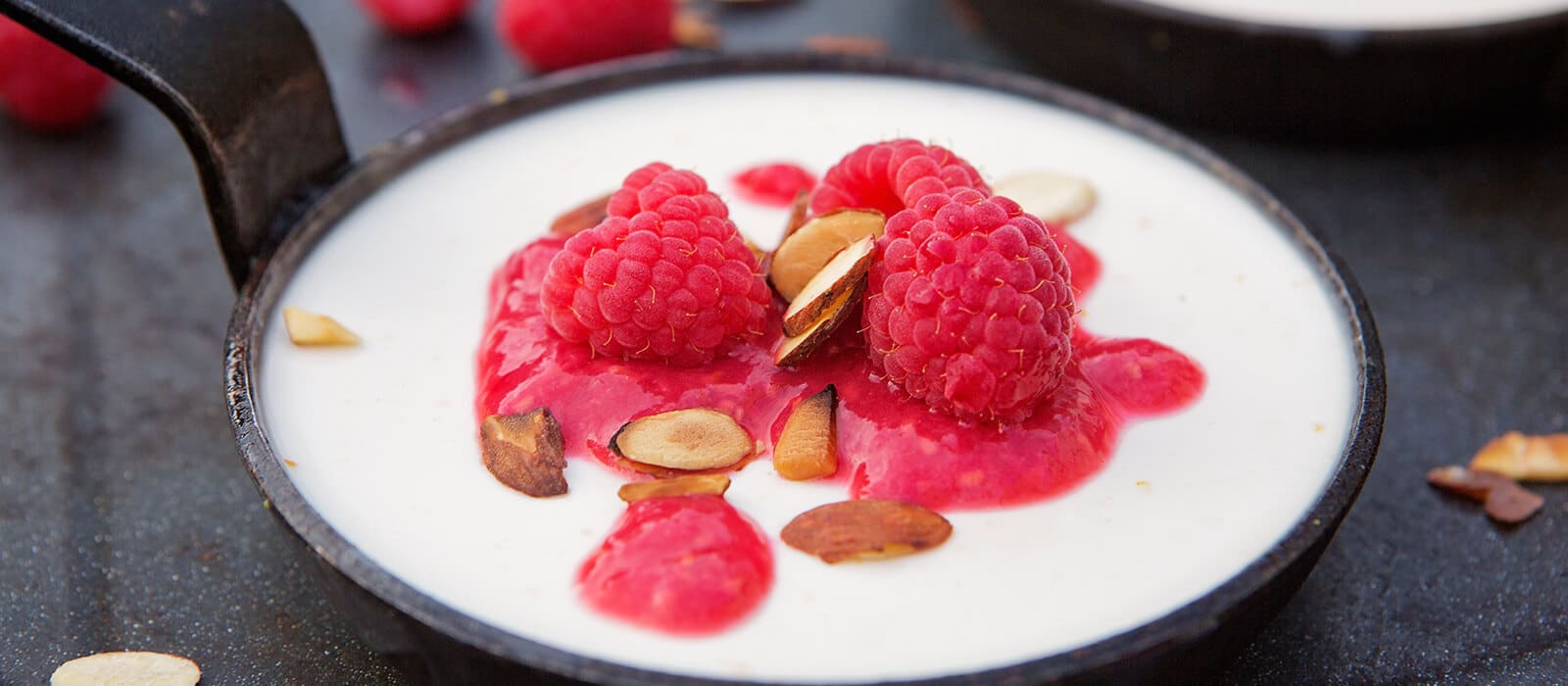 Blood Orange and Almond Panna Cotta with Raspberry Blood Orange Compote ...